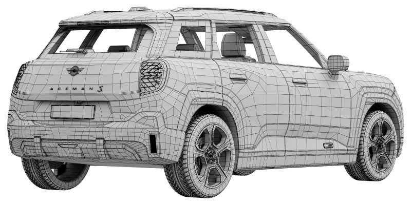 Mini Aceman SE 3D Model in SUV 3DExport