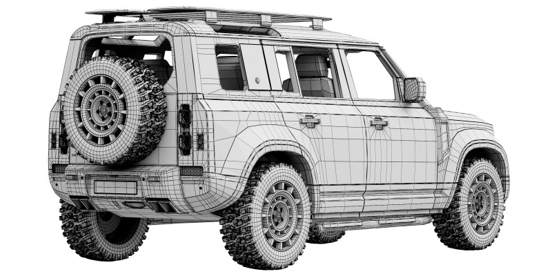 Land Rover Defender Octa EXPLORER PACK 3D Model in SUV 3DExport
