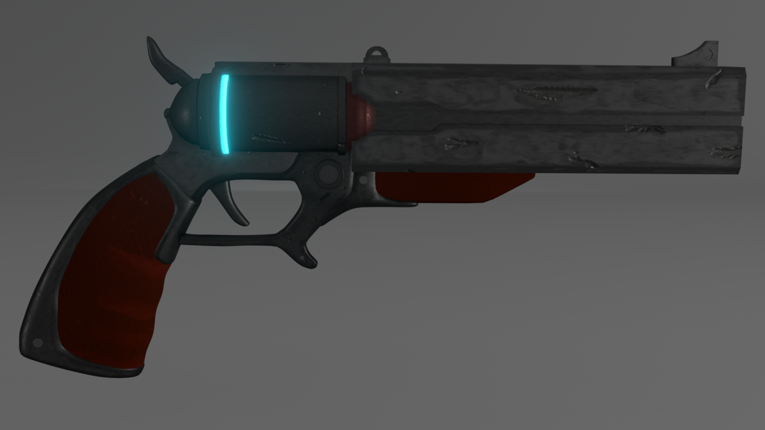 Revolver CAD in Pistol 3DExport