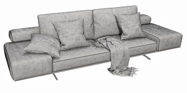 flexform wing 3D Model in Sofa 3DExport