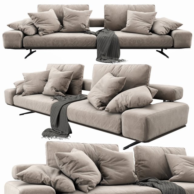 flexform wing b 3D Model in Sofa 3DExport