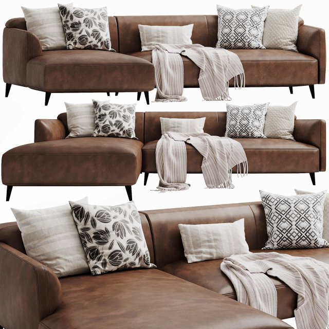 boconcept modena chaise lounge 3D Model in Sofa 3DExport