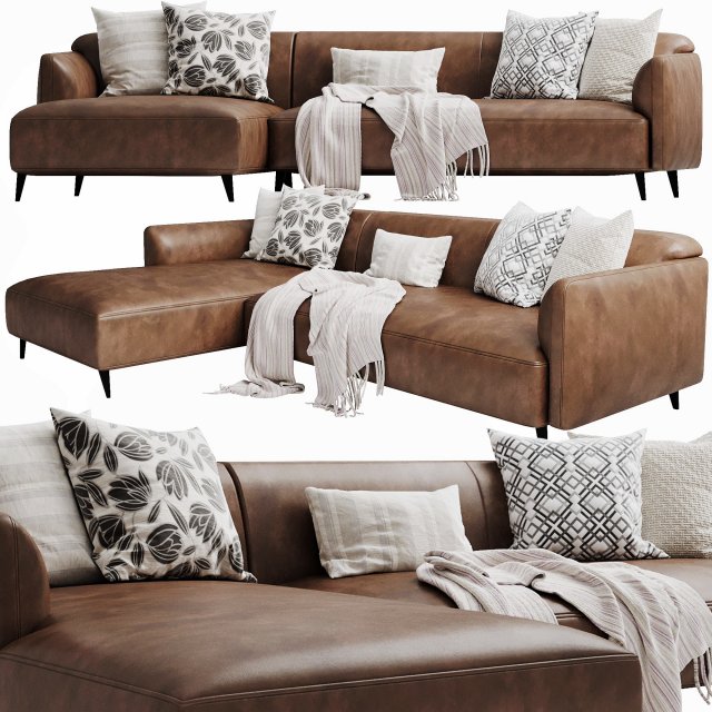 boconcept modena chaise lounge 3D Model in Sofa 3DExport