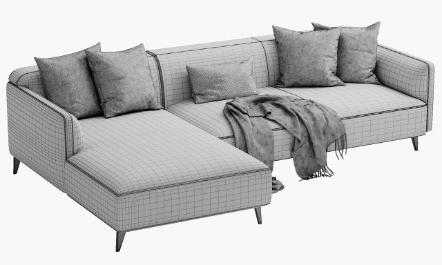 boconcept modena chaise lounge 3D Model in Sofa 3DExport