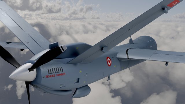 Anka turkish uav 3D Model in Drone / Copter 3DExport