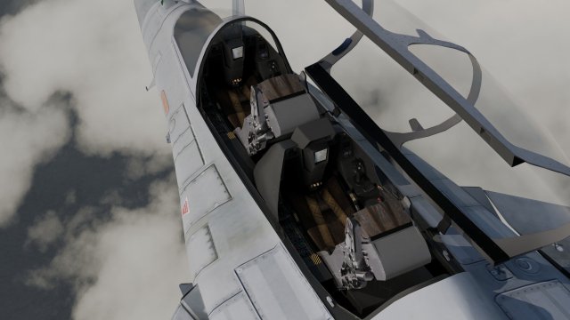Dassault Rafale B - Rigged - High Resolution Cocpit 3D Model in Fighter ...