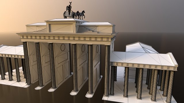 Brandenburg Gate in Berlin 3D Model in Landmarks 3DExport