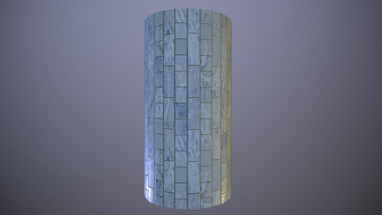 Decorative Rectangular Wall Tiles CG Textures in Marble 3DExport