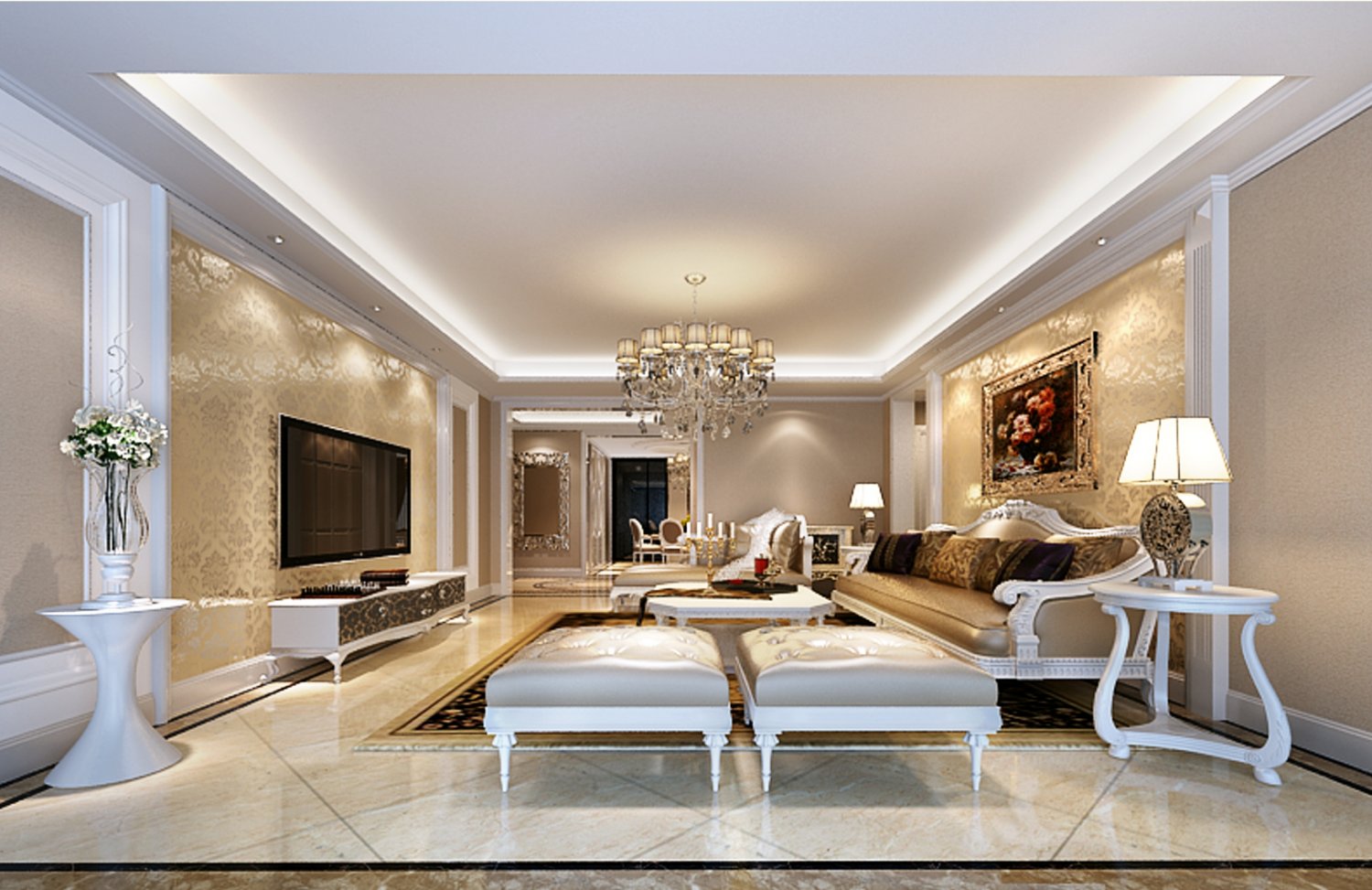 salon tasarm 3D Model in Living Room 3DExport