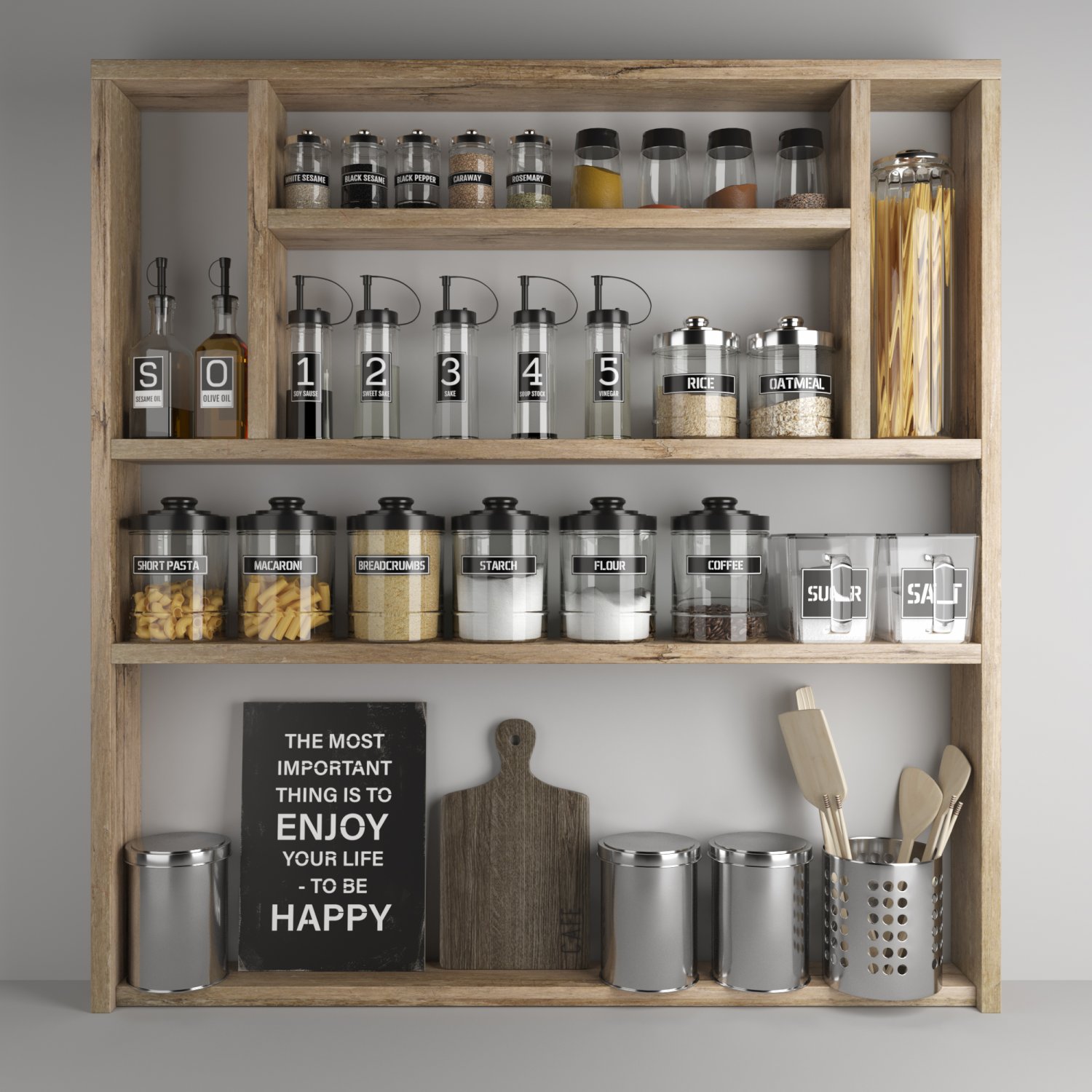 kitchen set 3D Model in Cookware Tools 3DExport