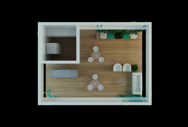 Booth MSD 3D Model in Exhibit 3DExport