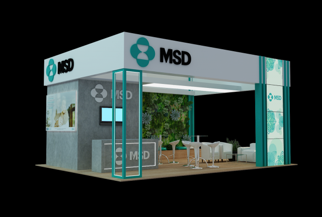 Booth MSD 3D Model in Exhibit 3DExport