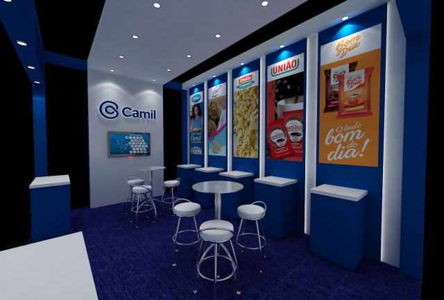 Booth Camil 3D Model in Exhibit 3DExport