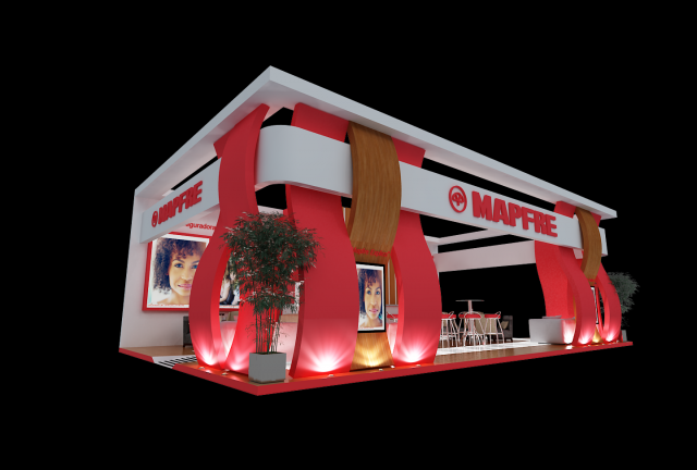 PAC 04 Booth Mapfre 3D Model in Exhibit 3DExport