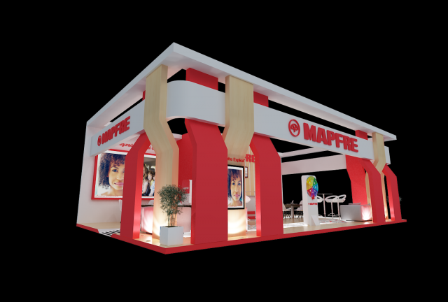 PAC 04 Booth Mapfre 3D Model in Exhibit 3DExport