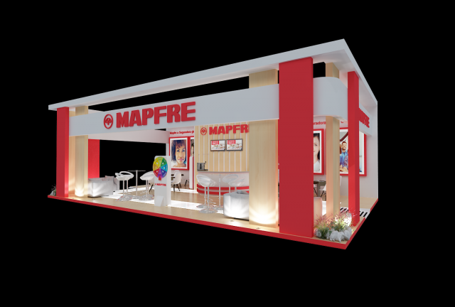 PAC 04 Booth Mapfre 3D Model in Exhibit 3DExport