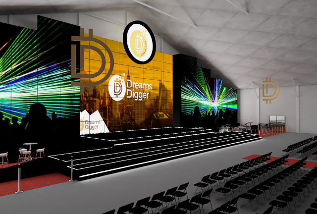 Pack Stage 3D Model in Exhibit 3DExport