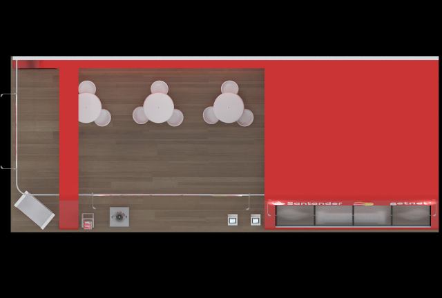 Pack 05 Booths Santander 3D Model in Exhibit 3DExport