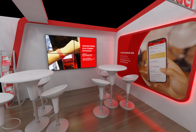 Pack 05 Booths Santander 3D Model in Exhibit 3DExport