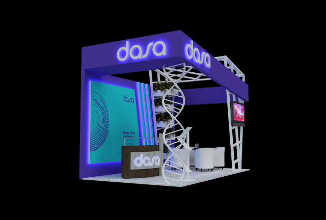 Booth DASA - DNA 3D Model in Exhibit 3DExport