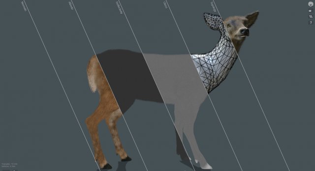 deer doe animated pbr low-poly 3D Model in Deer 3DExport