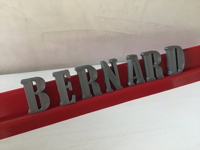 bernard font uppercase and lowercase 3d letters stl file 3D Print Model ...