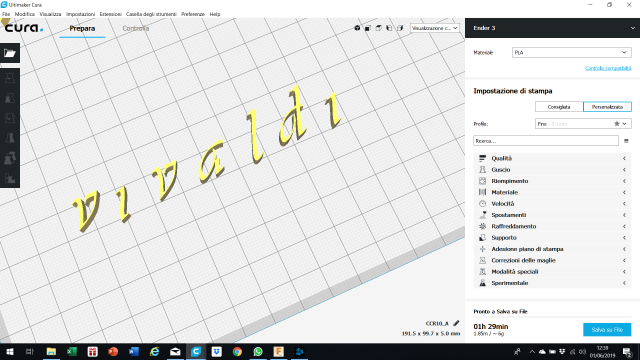vivaldi font uppercase and lowercase 3d letters stl file 3D Print Model ...