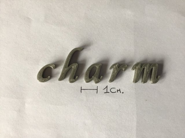 charm uppercase and lowercase 3d letters stl file 3D Print Model in ...