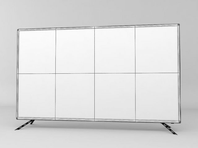 modern tv 3D Model in TV 3DExport