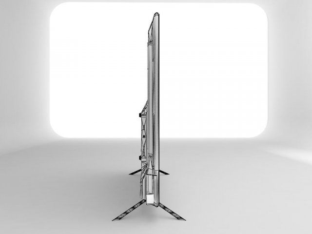 modern tv 3D Model in TV 3DExport