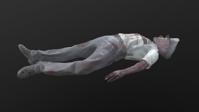 Police Dead 3D Model in Man 3DExport