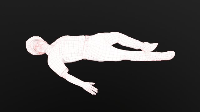 Police Dead 3D Model in Man 3DExport