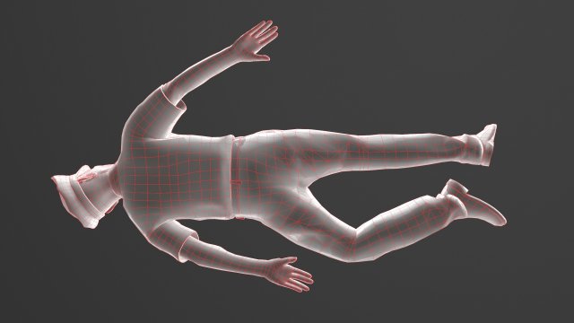 Police Dead 3D Model in Man 3DExport