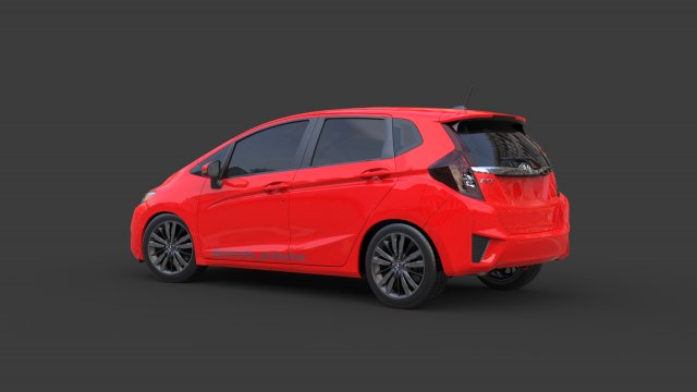 honda fit 3D Model in Van and Minivan 3DExport