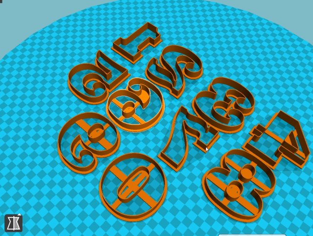 set stl file numbers -cookie cutter 3d print model 3D Print Model in ...