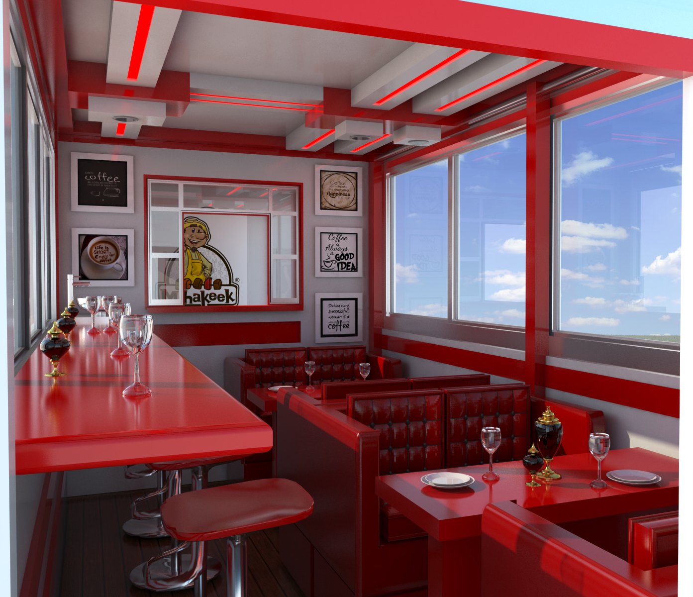 Container Bar 3D Model in Bar 3DExport