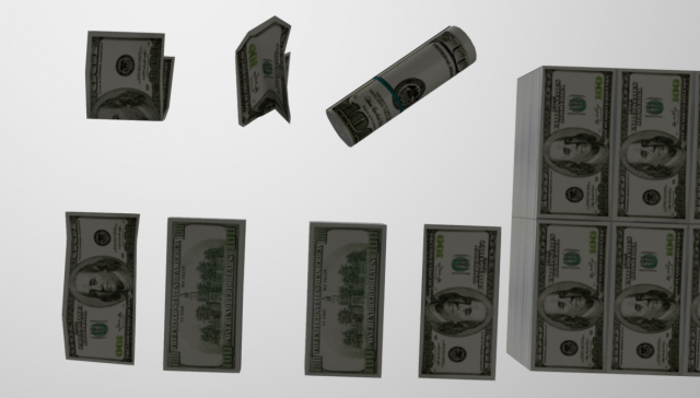 low poly money pack 3D Model in Other 3DExport