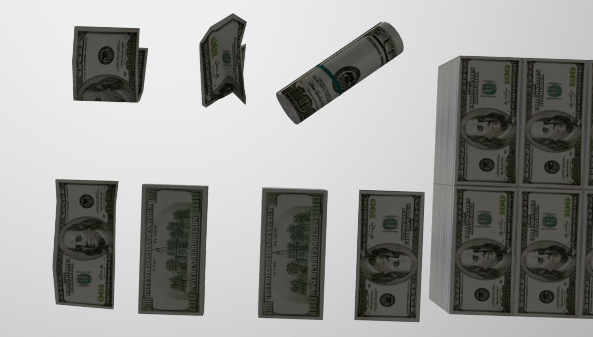Low poly money pack 3D Model in Other 3DExport