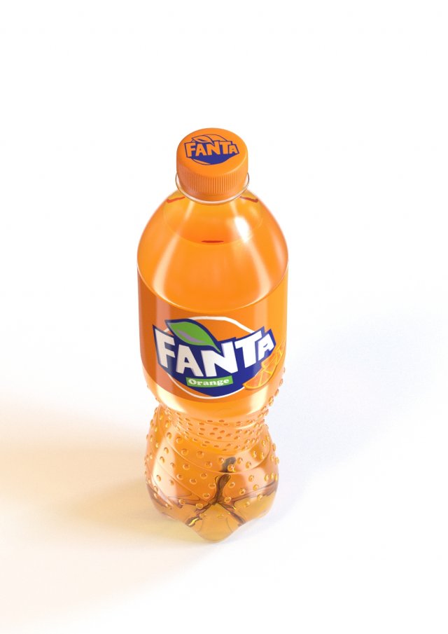 fanta 3D Model in Beverage 3DExport