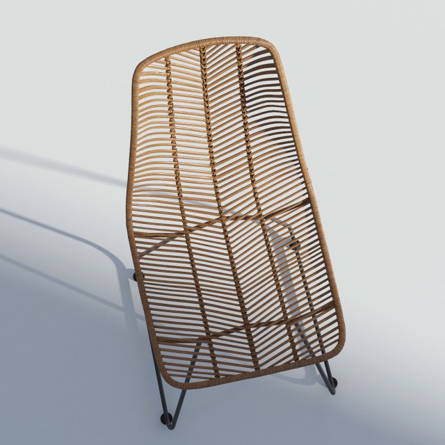wicker chair 3D Model in Chair 3DExport