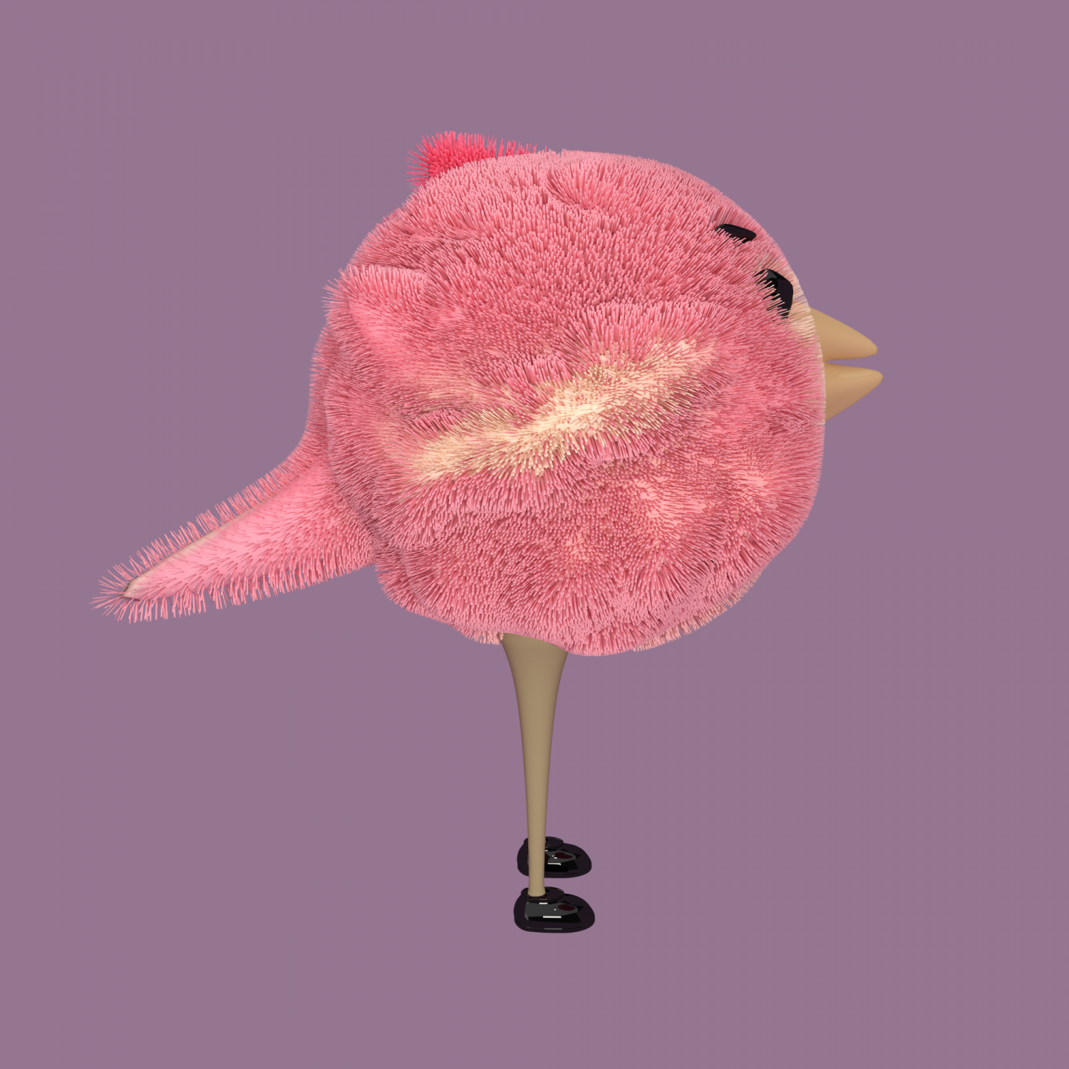 Toy fur bird 3D Model in Toys 3DExport