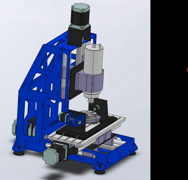 CNC 5 AXIS 3D Model in Machines 3DExport