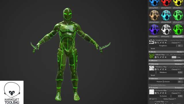 cyborg ninja killer 3D Model in Robot 3DExport