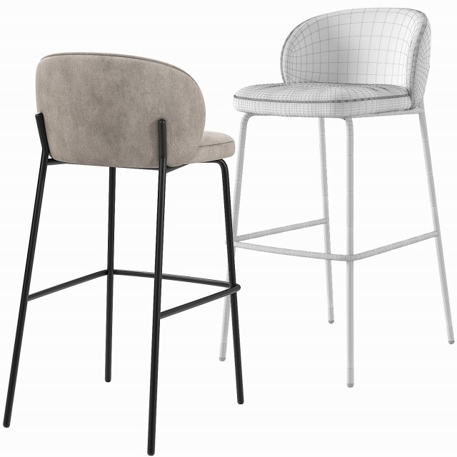 Princeton BoConcept Bar Stool 3D Model in Chair 3DExport