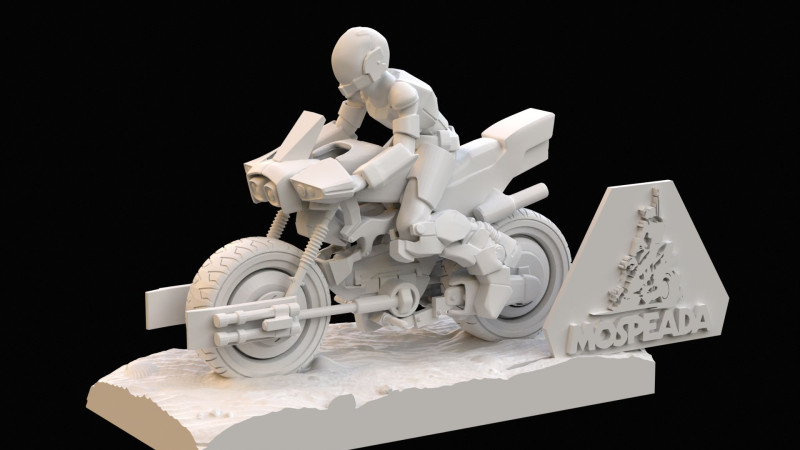 Robotech Veritech Cyclone Mospeda Printable 3D Print Model in SCI-FI ...