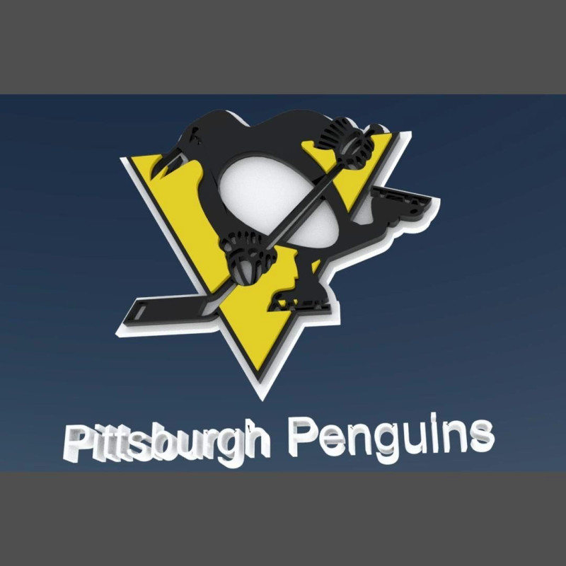 NHL All logo teams Printable and Renderable 3D Print Model in Signs and ...