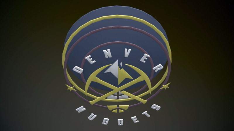 Denver Logo Shield Printable and Renderable keychan 3D Print Model in ...