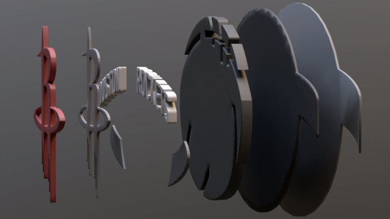 Houston Rockets Logo Shield Printable and Renderable keychan 3D Print ...