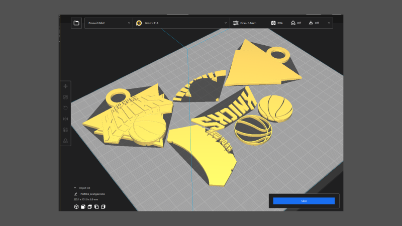 New york knicks Logo Shield Printable and Renderable keychan 3D Print ...