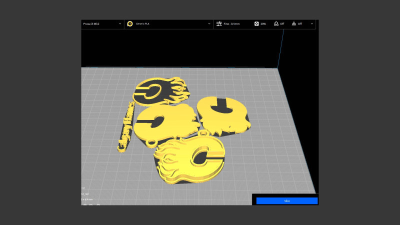 Calgary flames logo shield Printable and Renderable keychan 3D Print ...